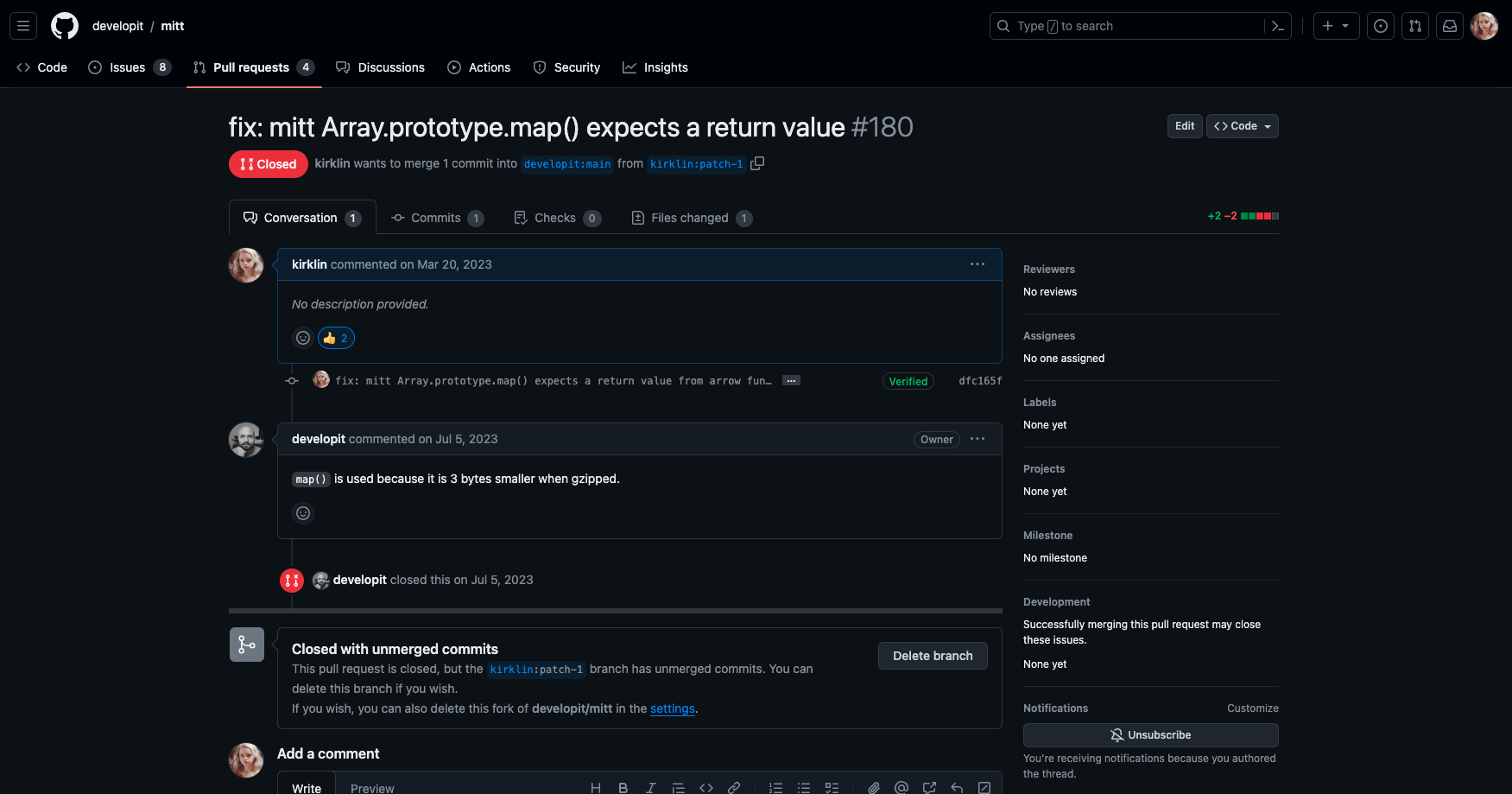 揭秘 "mitt" 源码：为什么作者钟情于`map`而放弃 `forEach`